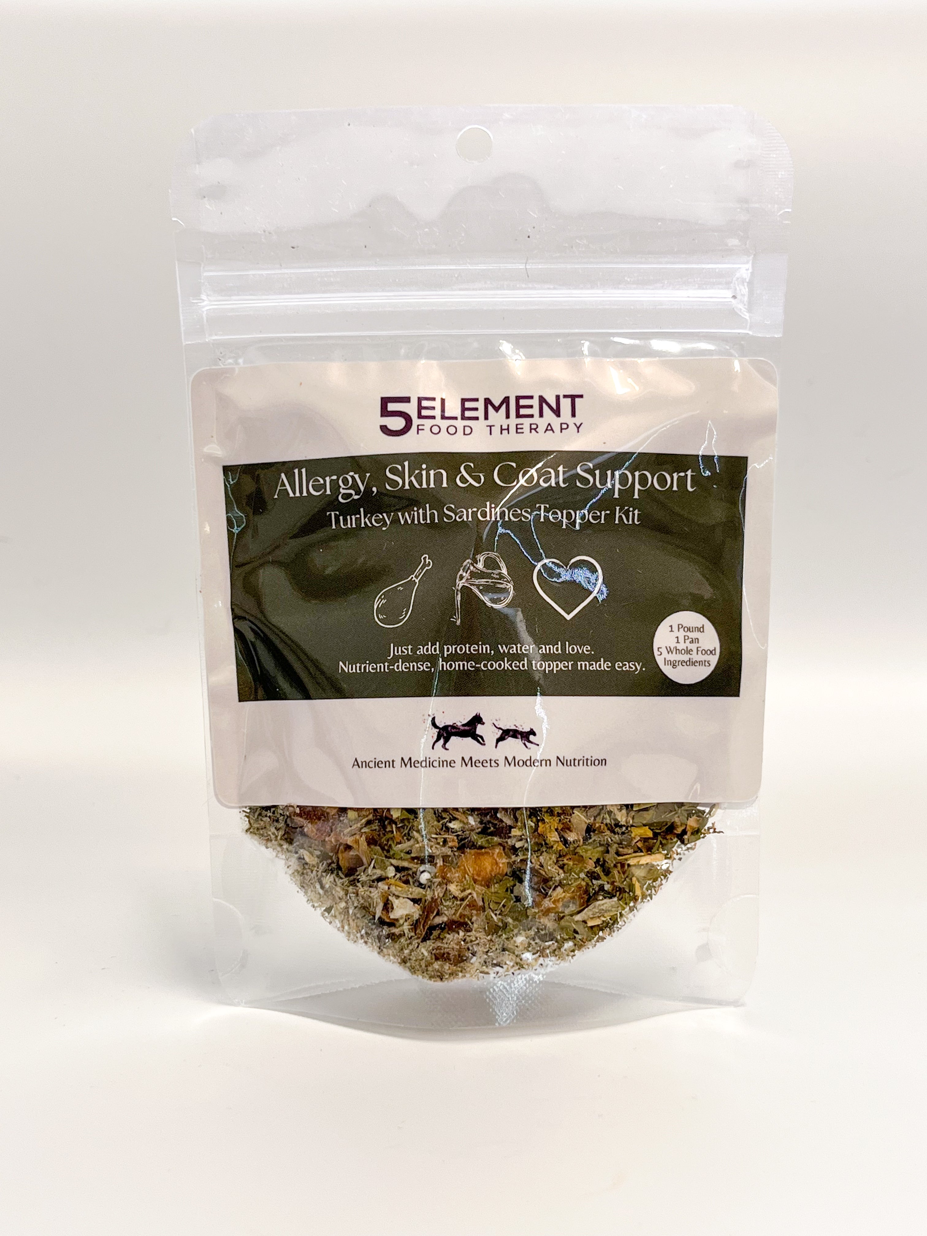 Allergy, Skin & Coat Support Topper Kit – 5 Element Food Therapy